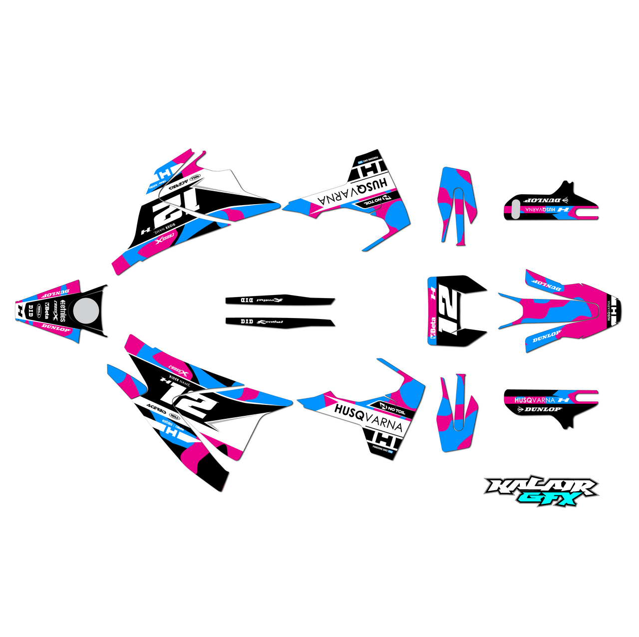 Graphics Kit for Husqvarna 701 Supermoto (2016-2023) Shades Series ...