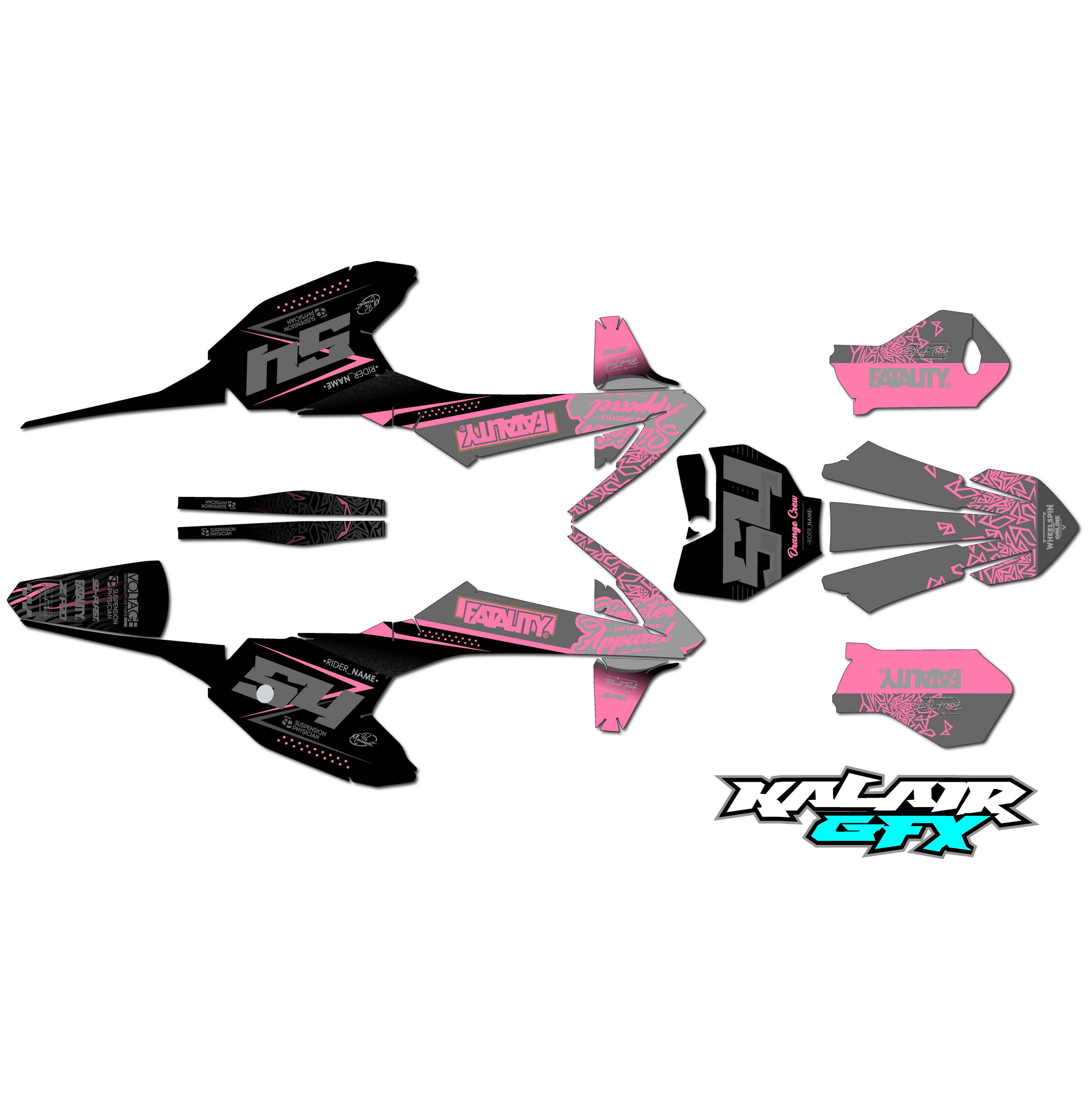 Ktm ELECTRIC MINI SX-E5 (2020-2023) Fatality Series Graphics kits Kalairgfx