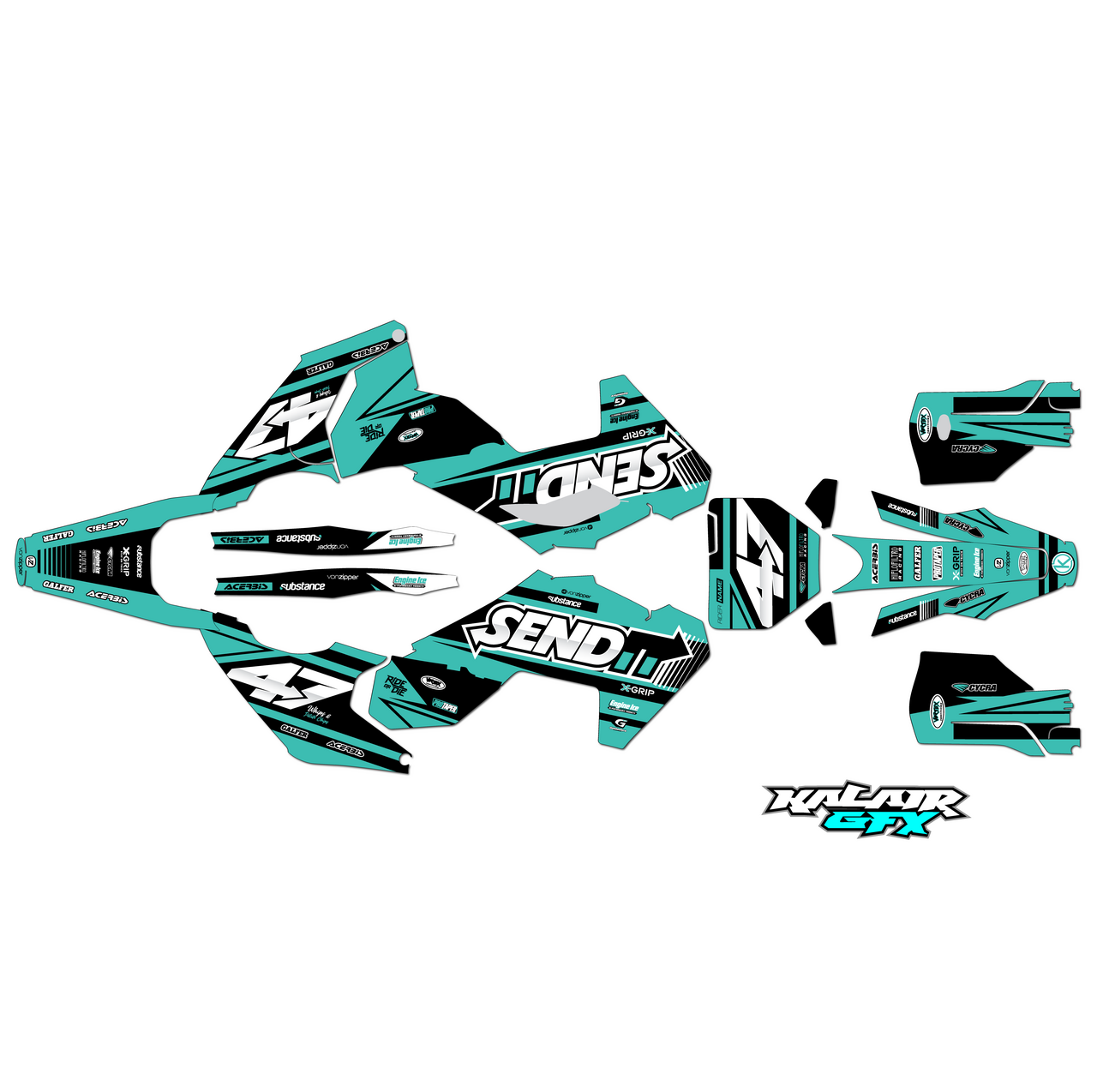 Best Unique Husqvarna Motocross FC250 (2023+) Fresh series Graphics Kit ...