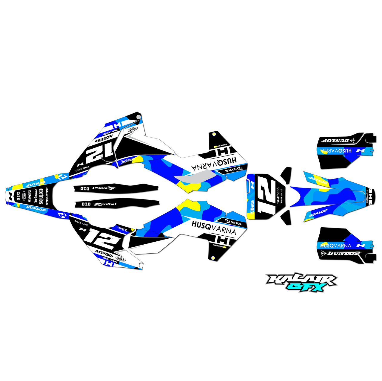 Husqvarna FC250 Graphics Kit 2023: Shades Series Look | Kalair GFX