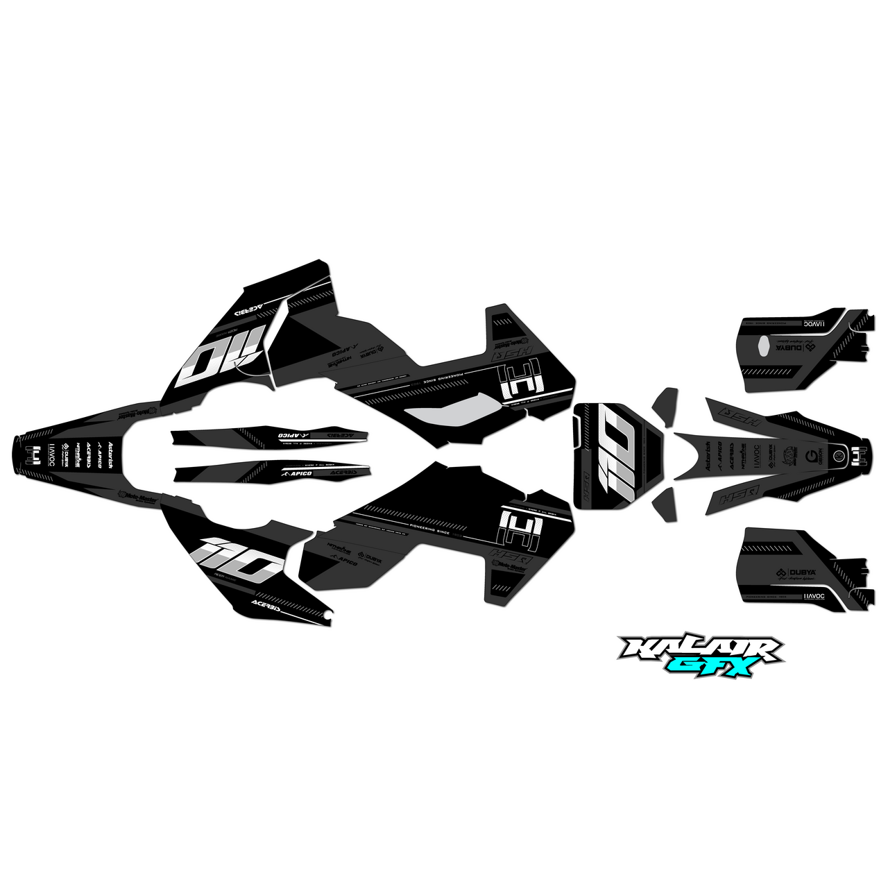 Husqvarna FC450 2023 Graphics Kit | Toulouse Series | Kalair GFX