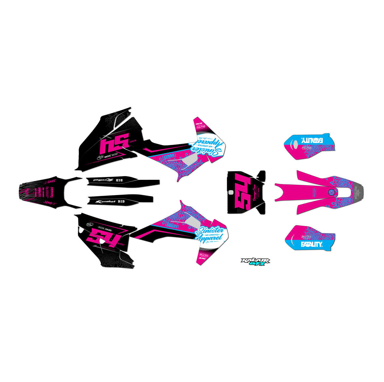 Husqvarna FC350 Graphics Kit (2019-2022) - Fatality | Kalair GFX