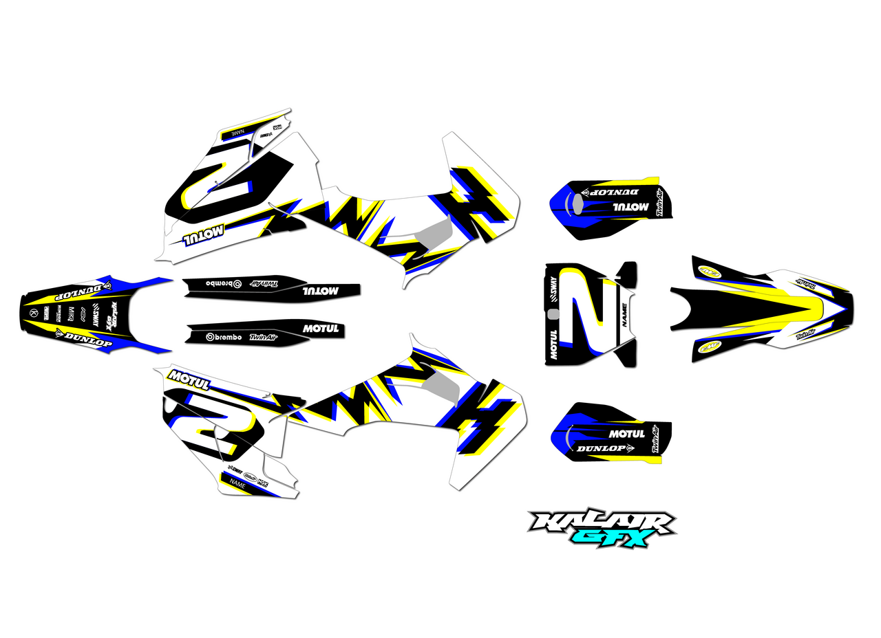 Graphics Kit for Husqvarna FC450 (2019-2022) Vision Series - Kalair GFX