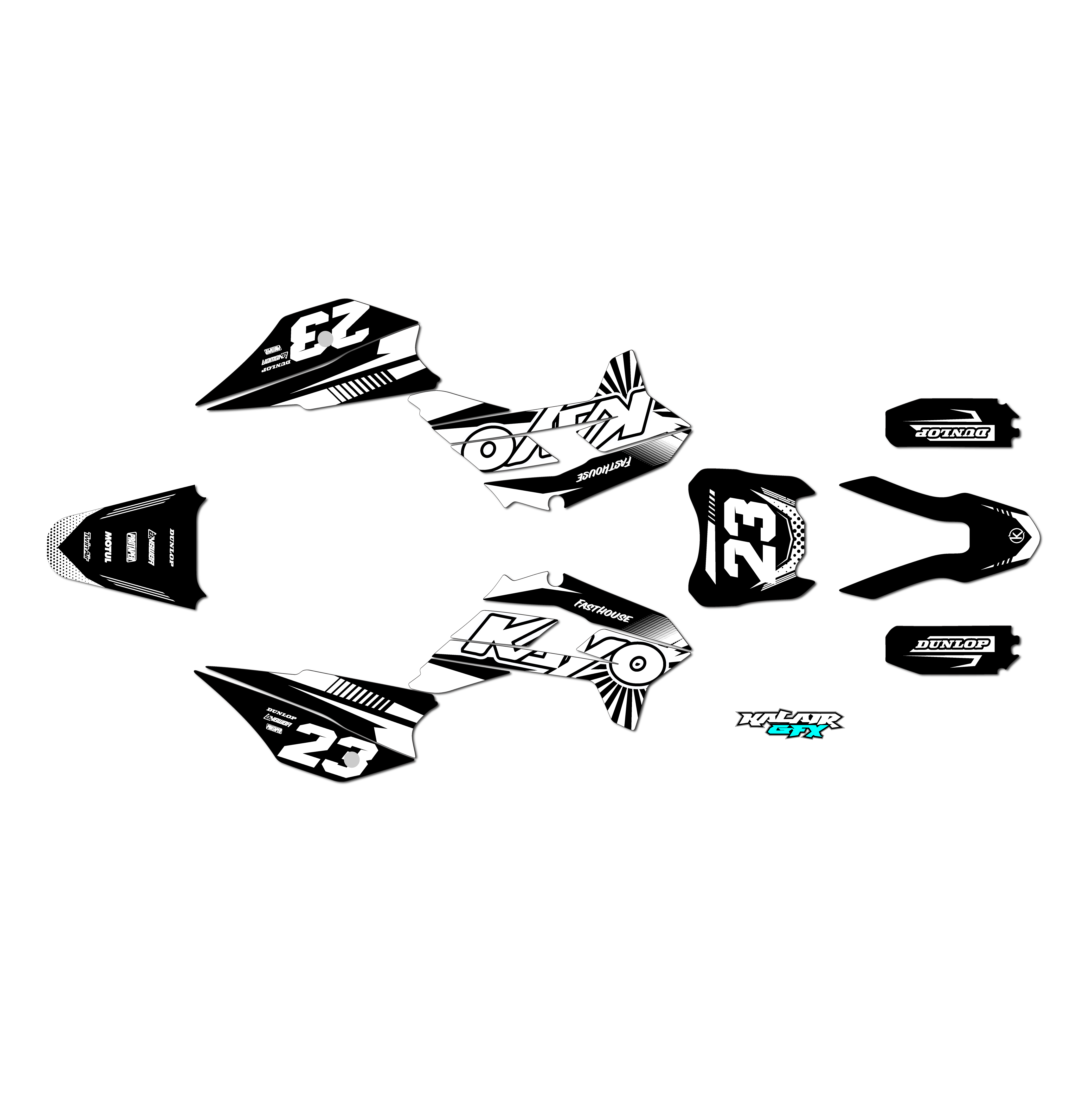 Kayo TT140 (2021-2024) Fh Series Graphics Kit KalairGFX