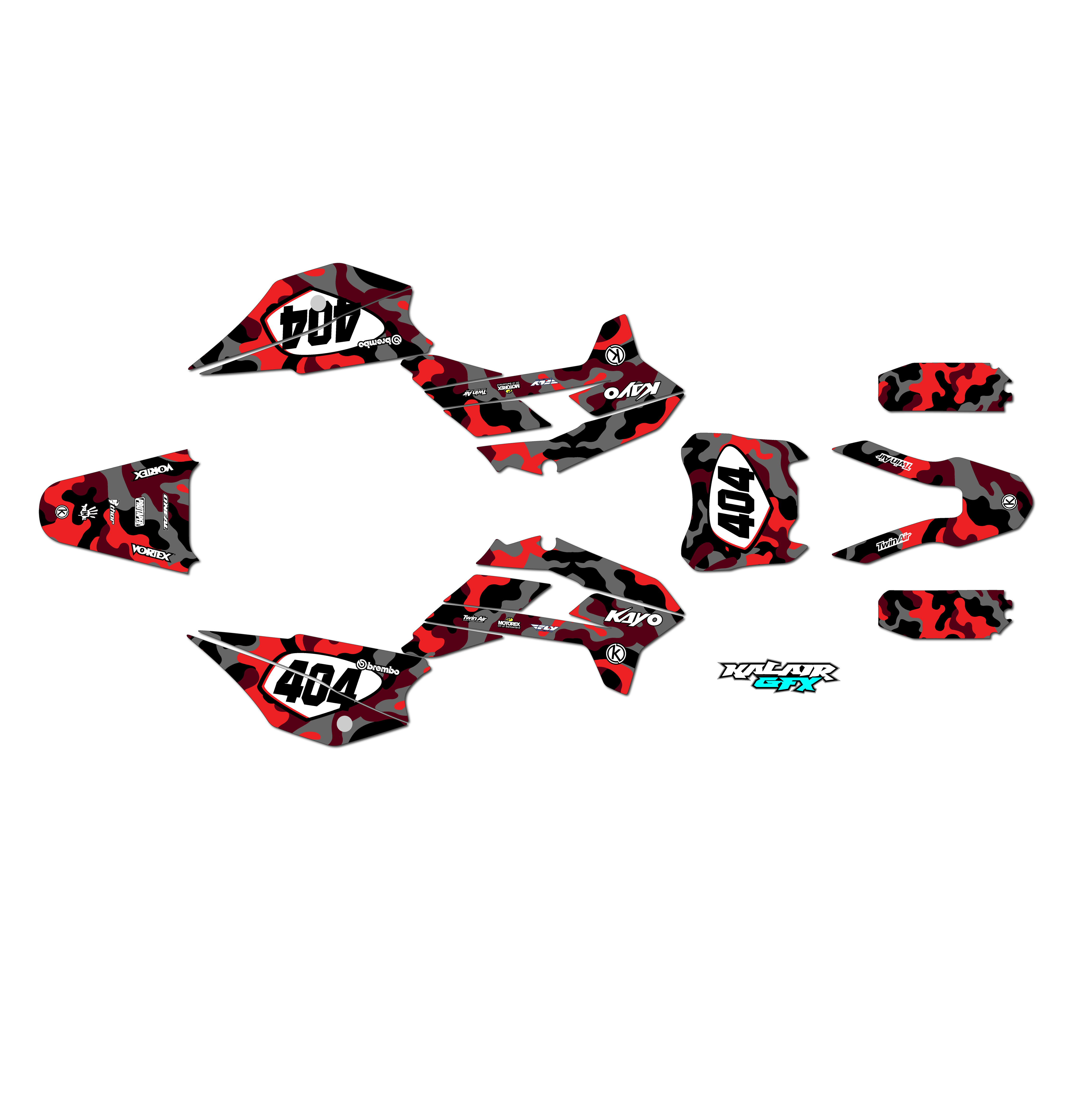 Kayo TT140 (2021-2024) Invasion Series Graphics Kit KalairGFX