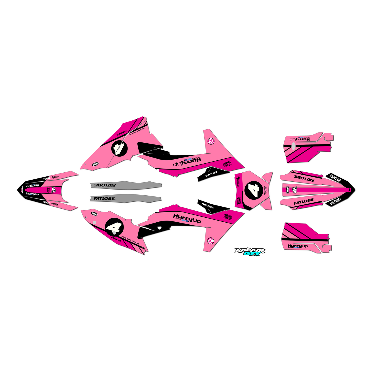 Ktm 300XC (2023) Velocity Series Graphics Kit KalairGFX