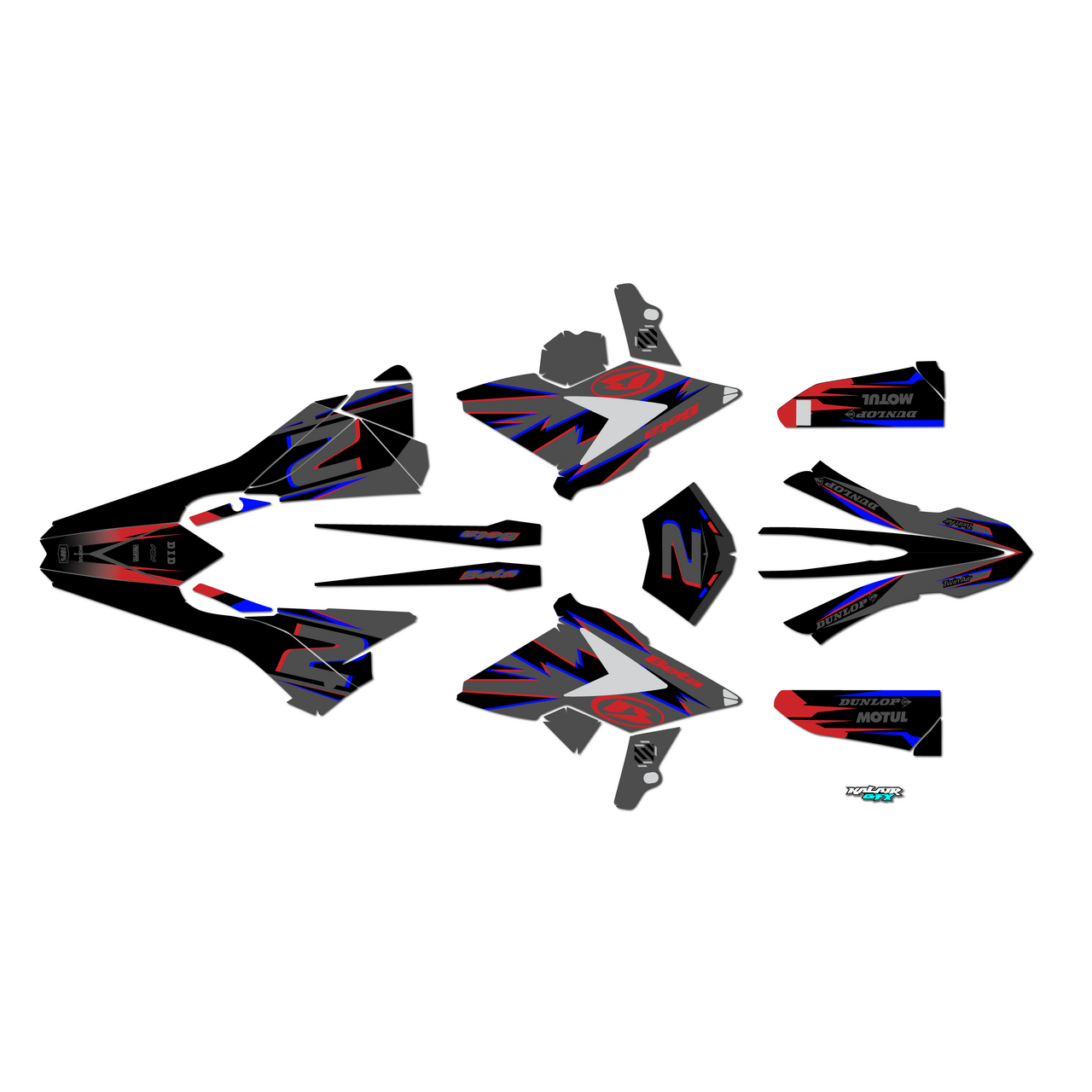 Beta 4-Stroke Race Edition Models Vision Series Graphics Kit kalairGFX