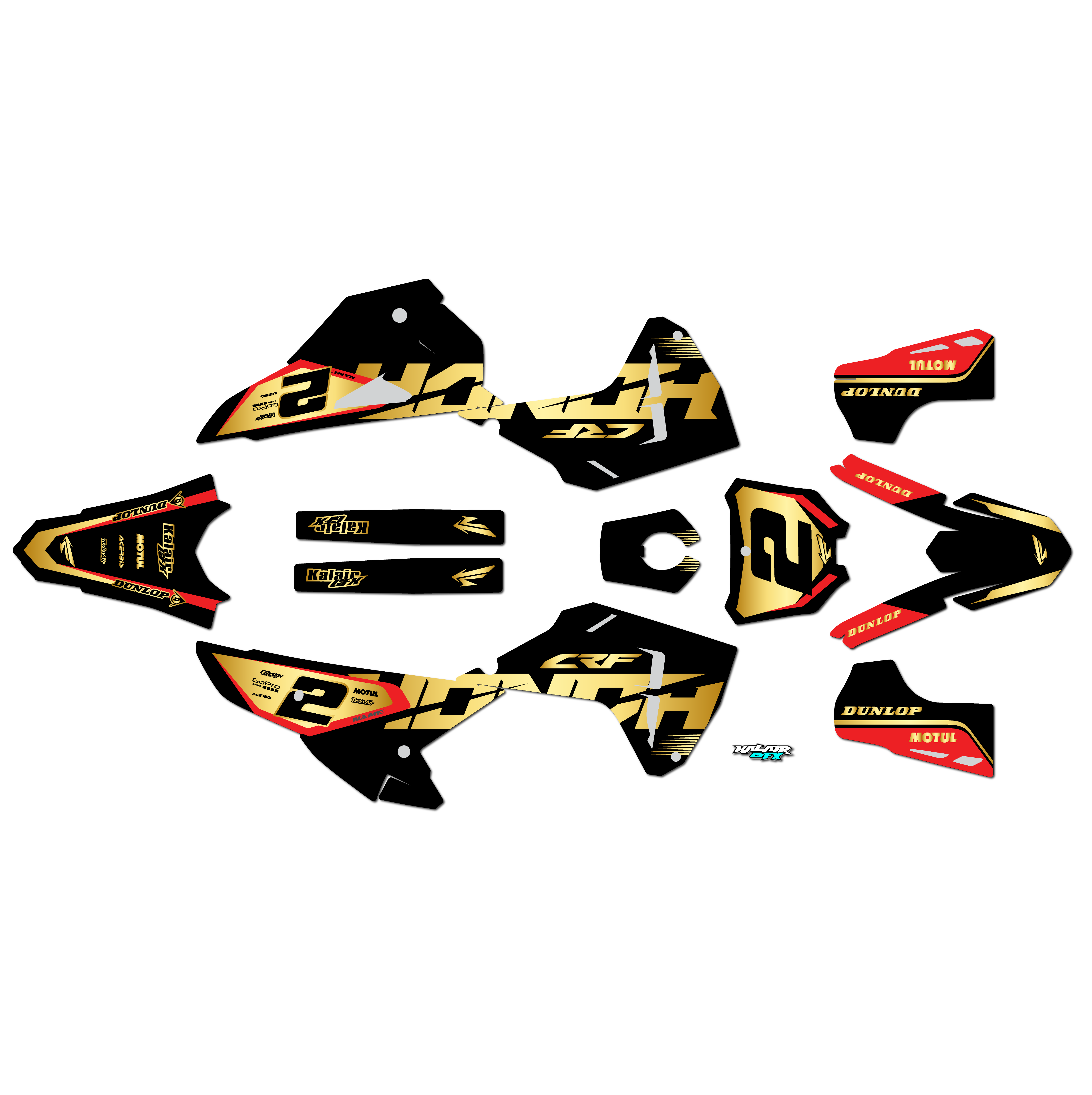 Graphics Kit for Honda CRF450R (2025) Flight Series - Kalair GFX