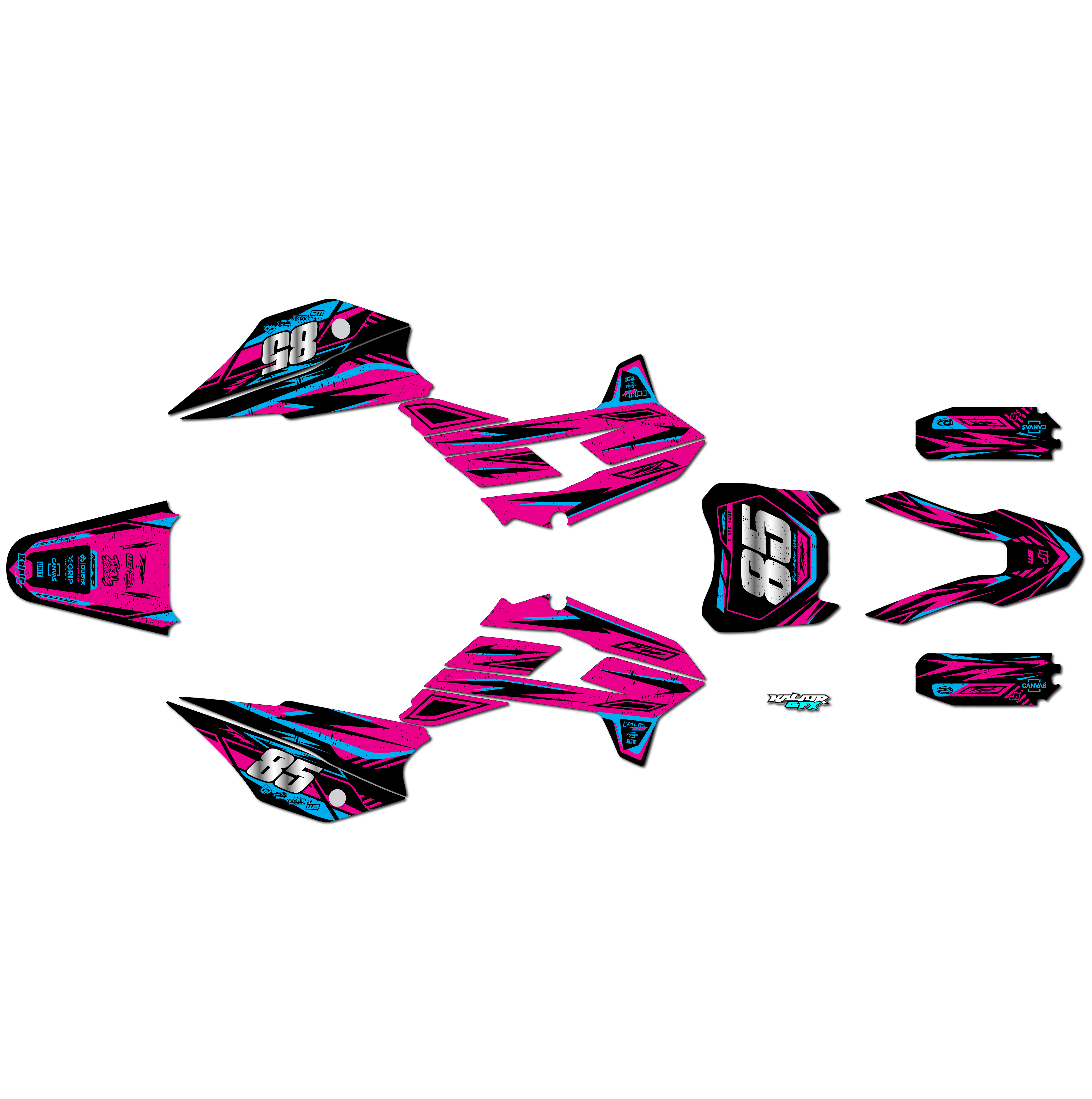 Graphics Kit for Kayo TT140 (2021+) Guard Series - Kalair GFX