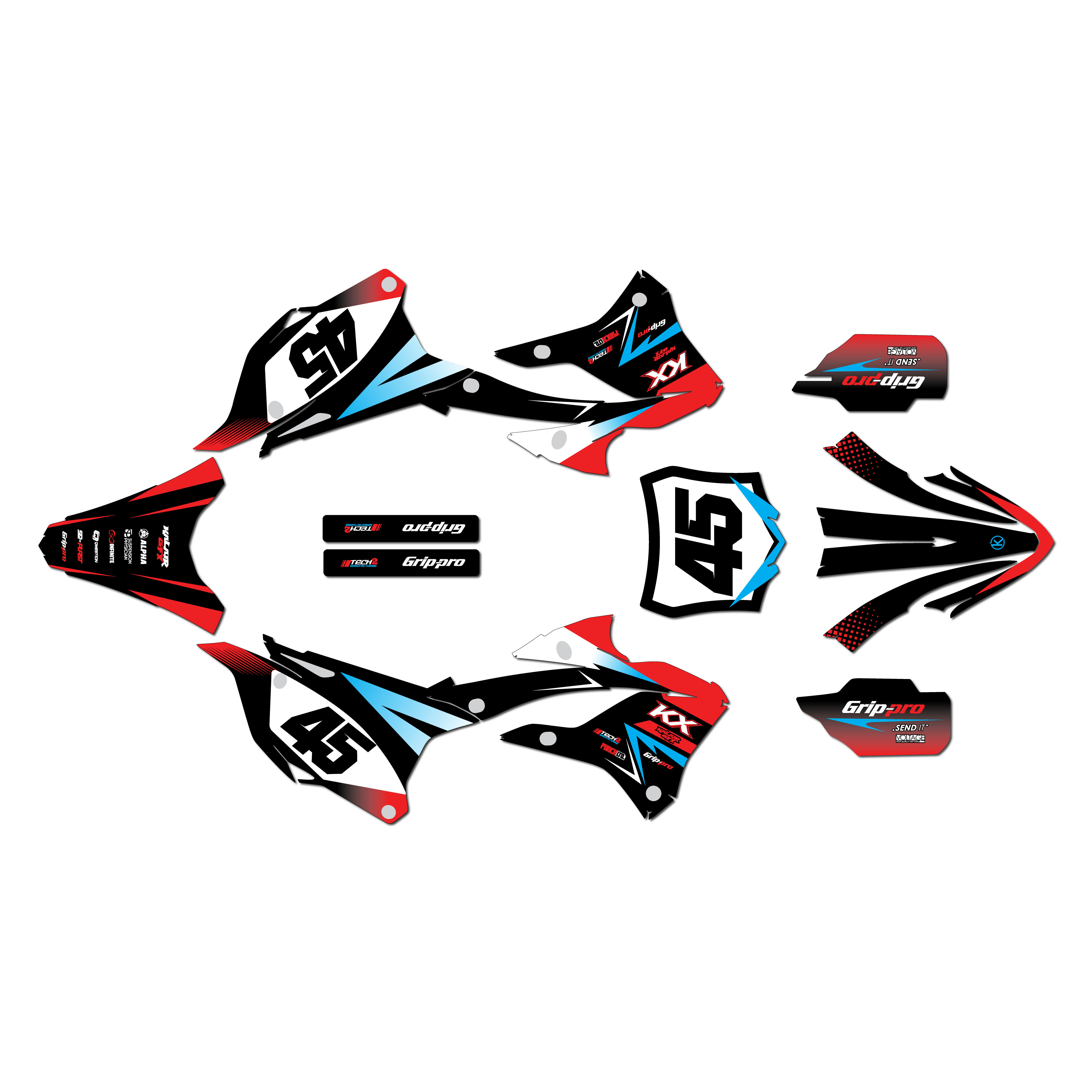 Graphics Kit for Kawasaki KX112 (2022-2025) Division Series