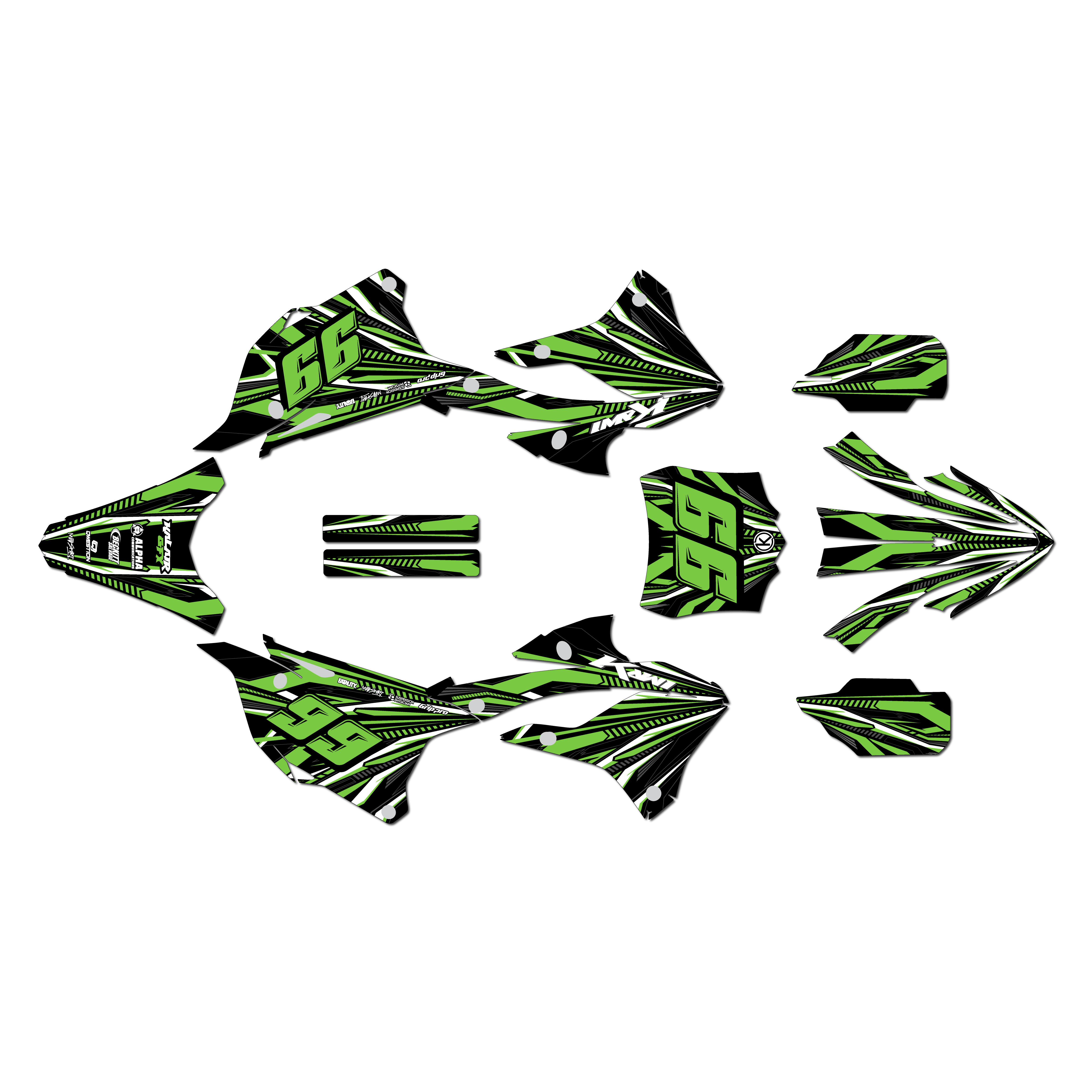 Graphics Kit for Kawasaki KX112 (2022-2025) Prime Series