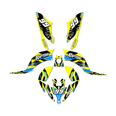 Yamaha Raptor 250 Graphics Kit (All years) Swift | KalairGFX