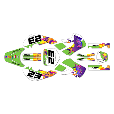 Kawasaki KX65 Graphics Kit (1999-2026) Throwback | KalairGFX