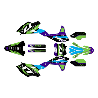 Kawasaki KX250F Graphics Kit (2017-2020) Axis | KalairGFX