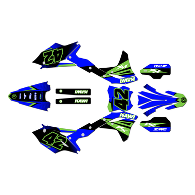 Kawasaki KX250F Graphics Kit (2017-2020) Team | KalairGFX