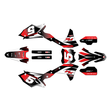 Kawasaki KX250F Graphics Kit (2017-2020) Turbo | KalairGFX