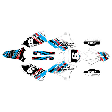 Yamaha YZ250X Graphics Kit (2016-2022) Laser | KalairGFX