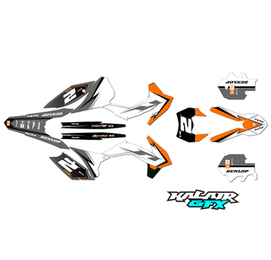 KTM 200 EXC (2014-2015) Razor Series Graphics Kits KalairGFX