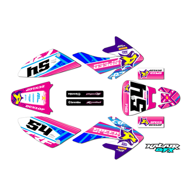 Best Customizable Honda CRF70 (2004+) Split Series Graphics Kit in ...