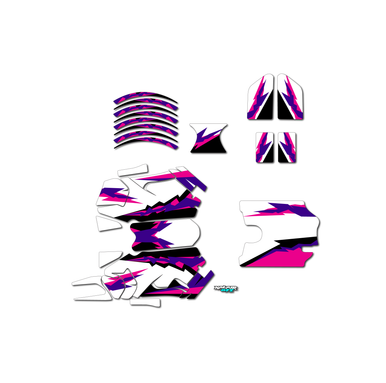 Graphics Kit for Stacyc 16EBRUSHED (All years) Vintage Series - Kalair GFX