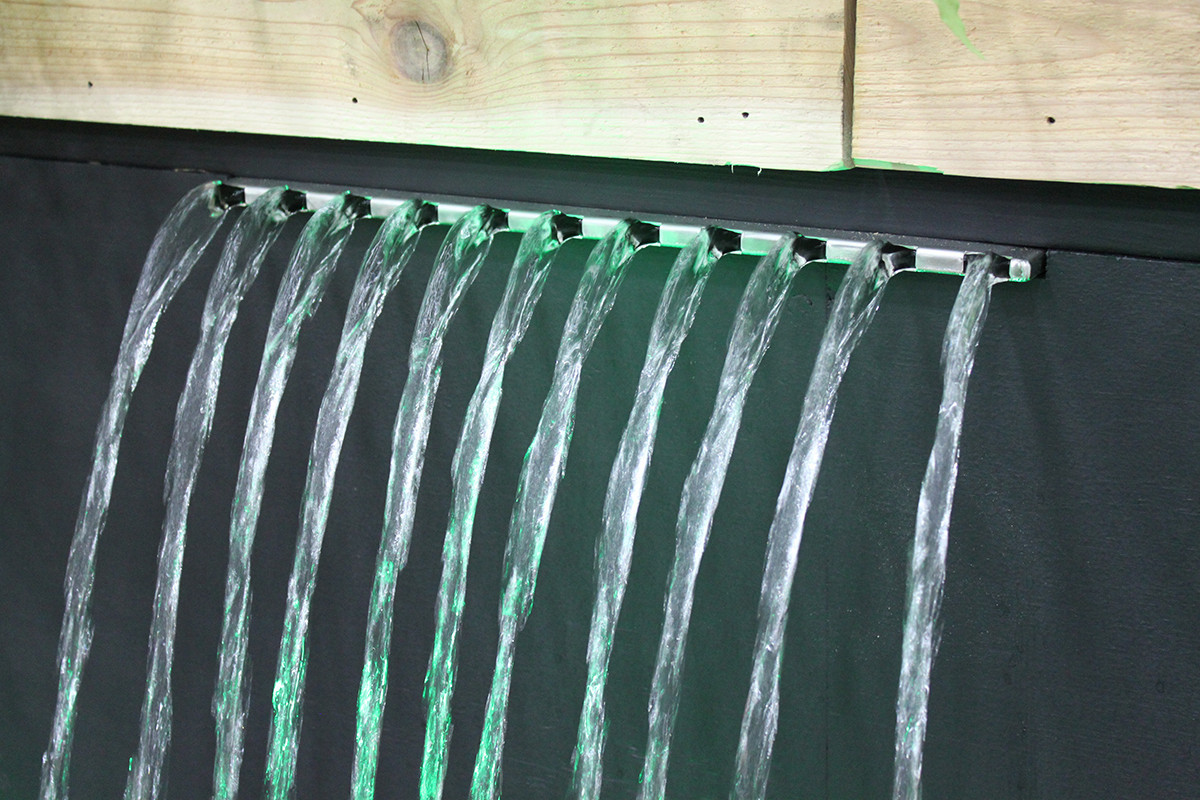 Formal Waterfalls | Retaining Wall Waterfall | Blue Thumb