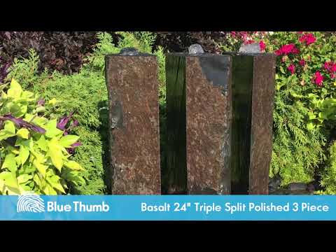 Fountains Basalt Fountain Kit - 24" Triple Split Polished 3 Piece