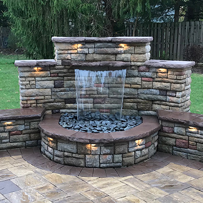 Retaining Wall Fountain Kits