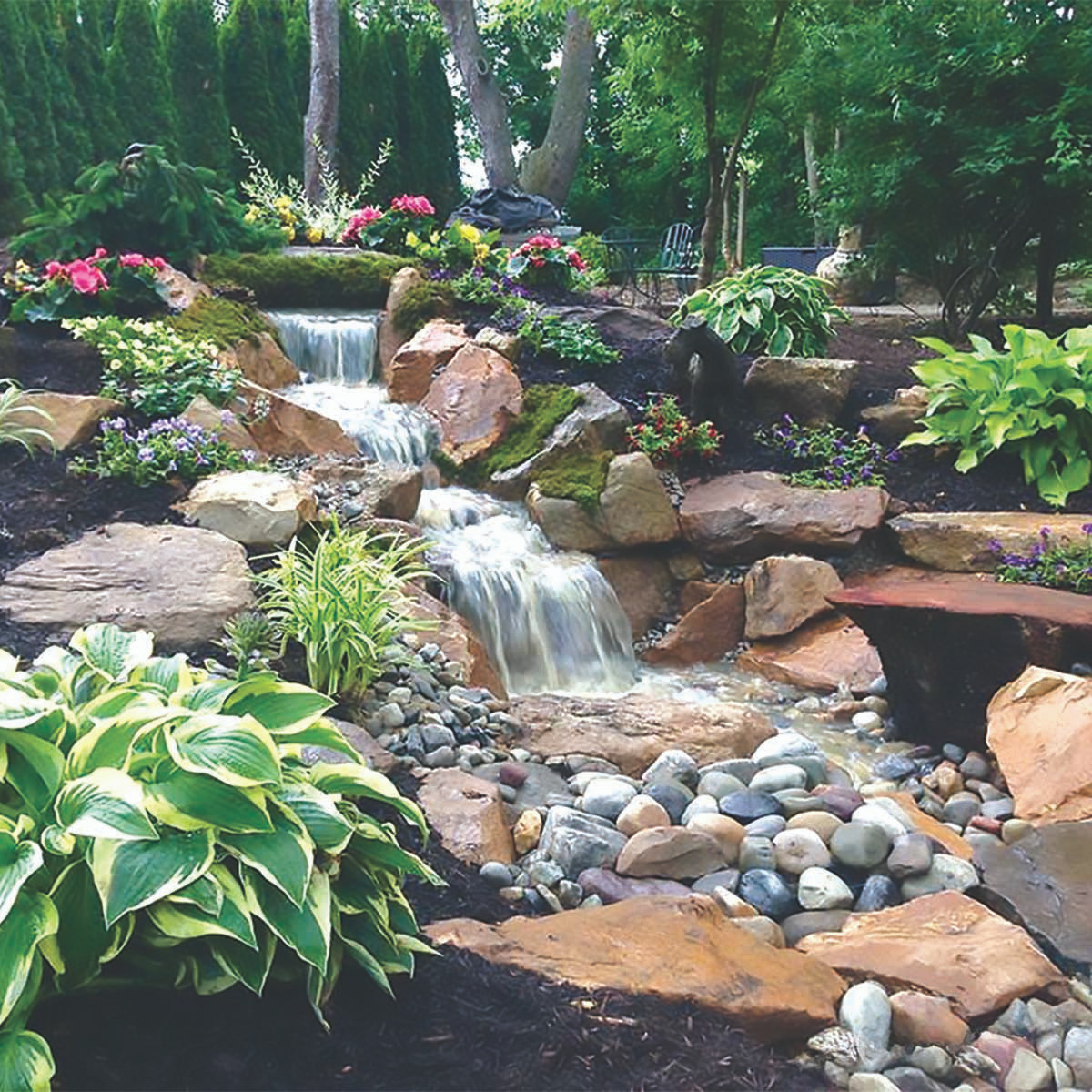 Pond-Less Waterfall | Elite 16" Small Spillway Falls Kit | Blue Thumb