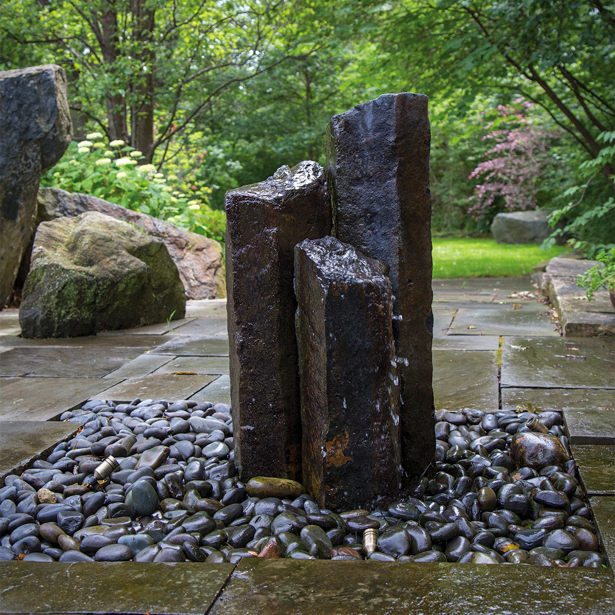 Real Stone Fountains: Elevate Your Outdoor Space | Blue Thumb