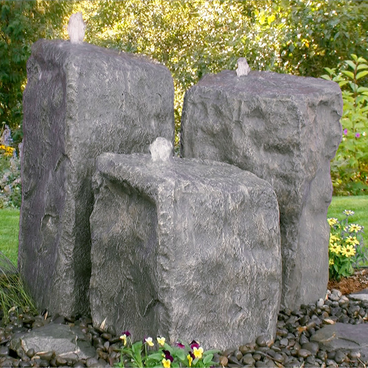 GFRC Fountains | Watershed Triple Fountain Kit | Blue Thumb