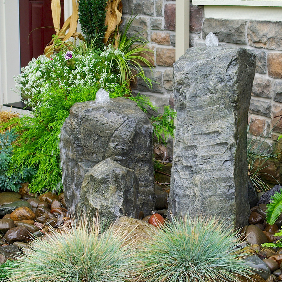 Handcrafted GFRC Bubbling Boulders | Basalt Fountain Kit | Blue Thumb
