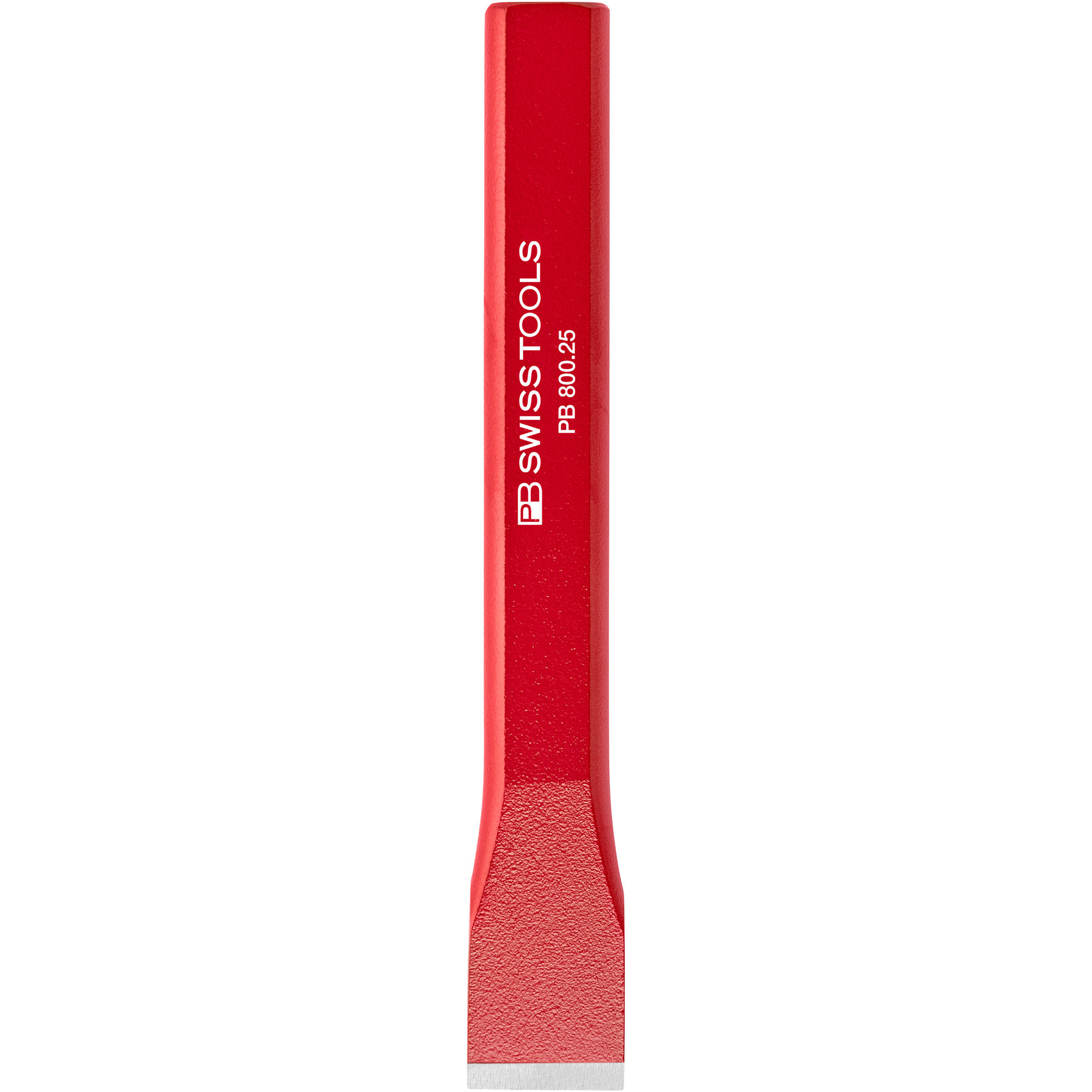 PB Swiss Flat Chisels, Flat-Oval Shaft, Red Powder Coated (PB 800) - DRPD