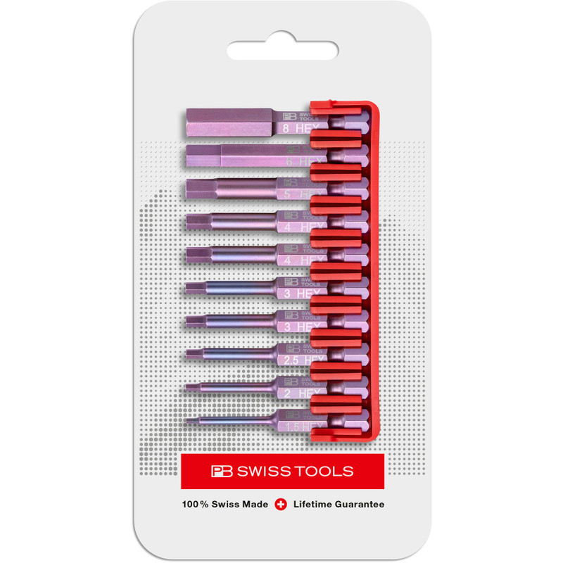 PB Swiss 1/4" Bit Set, E6, Hex, 10 pcs (PB E6.713 CN) - DRPD