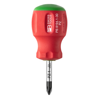 PB Swiss SwissGrip Screwdrivers, Stubby, Pozidriv (PB 8194) - DRPD