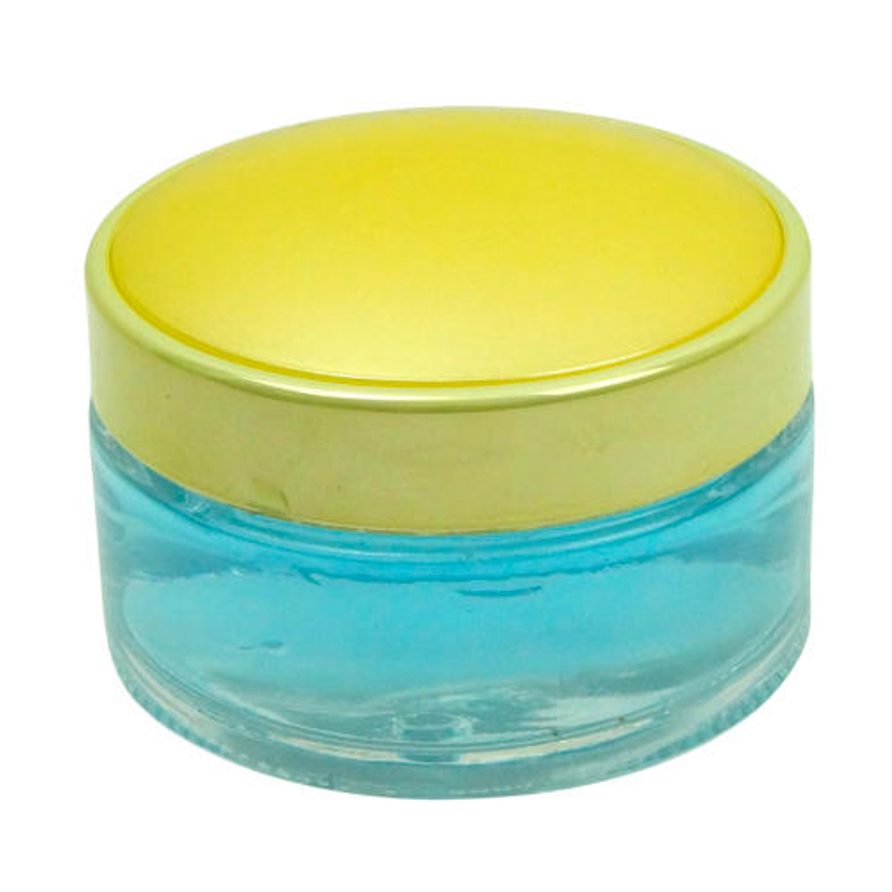 50ml Round Glass Jars With Gold Lids Pkg 5