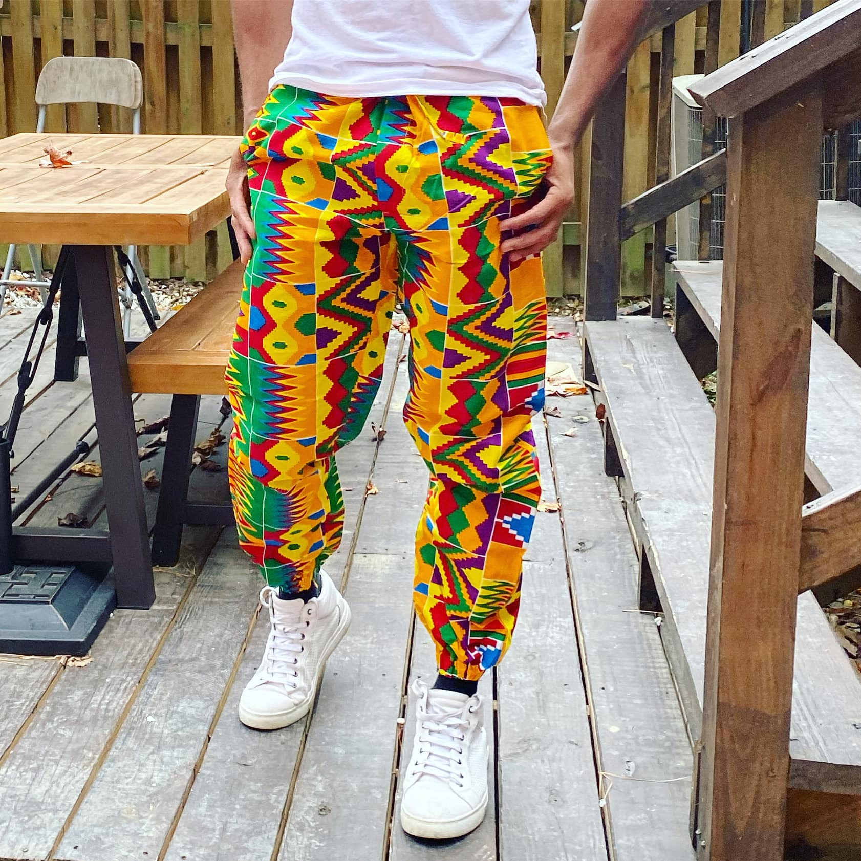 Colors Prints Joggers Pants - MARCHAL'S DESIGNS