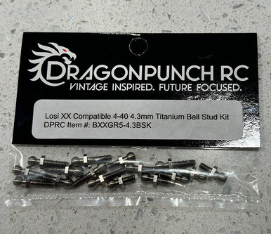 Team Losi XX Compatible Titanium 4-40 Ball Stud Kit