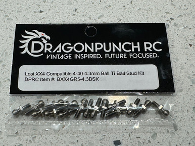 Team Losi XX4 Compatible Titanium 4-40 Ball Stud Kit