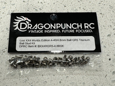 Team Losi XX4WE Upgraded 4.8mm Titanium 4-40 Ball Stud Kit