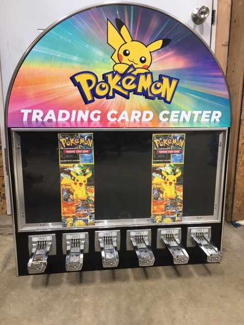 Free S&H Black 6 Bay Pokemon Card Trading Center Vending Machine 6 ...