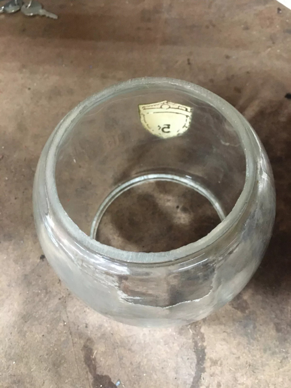 Vintage Abbey Perk Up Bantam & More Glass Globe with Decal for Gumball ...