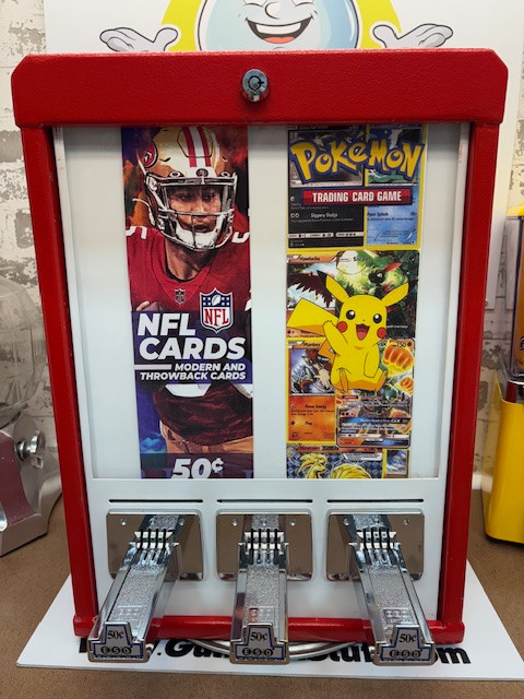Token Vend NOS 3 Column Sticker Tattoo Pokemon Card Vending Machine ...