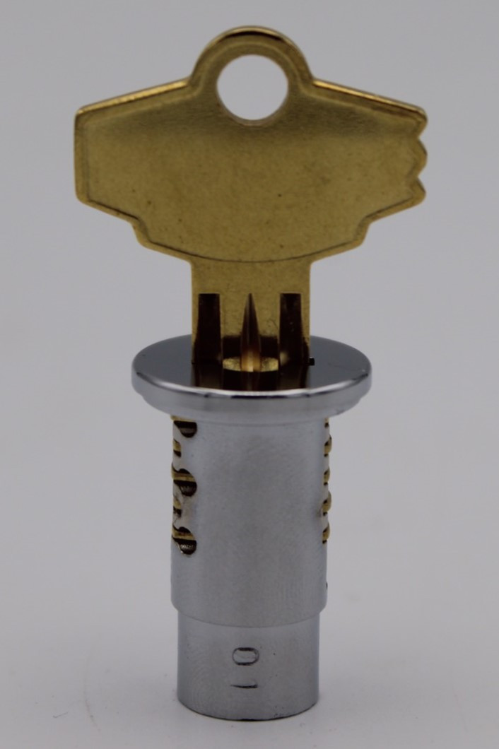 Lock and Key for most Oak Vista and Acorn Machines 1/4" Thread