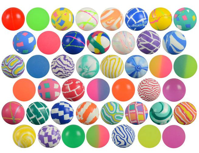 Full Case 1,500 Superballs 27mm GREAT Mix with Free Shipping!