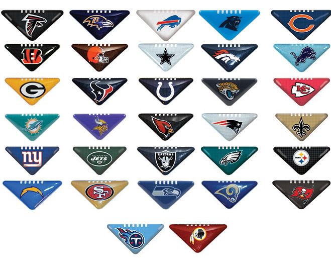 250 NFL Table Top Triangle Football Game in 2" Capsules Tabletop Game