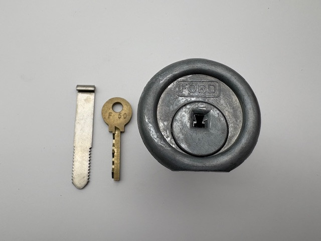 Authentic Vintage NOS F50 Ford Lock Key and Bar Complete Set for Ford ...