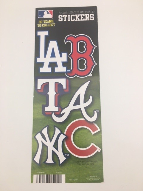 Stocking Stuffer ! Licensed Full Set of MLB Baseball Team Sticker ...