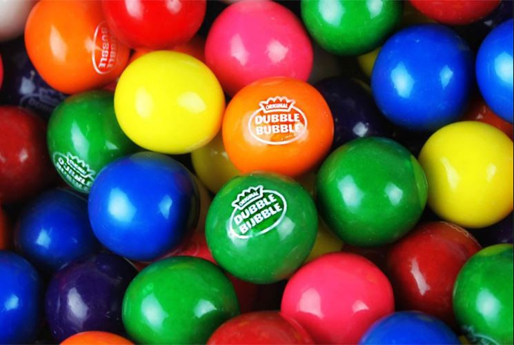 Free Shipping 1" 850 Count Dubble Bubble Gumballs Double Bubble