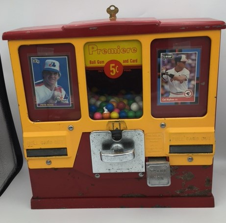 NOS Lock and Key Set for Oak Premiere Baseball Card Gumball Vending Machine