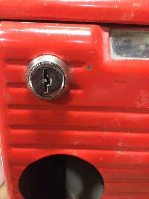 Lock and Key Assembly Kit for Northwestern 49 Tab Package Gum Machine